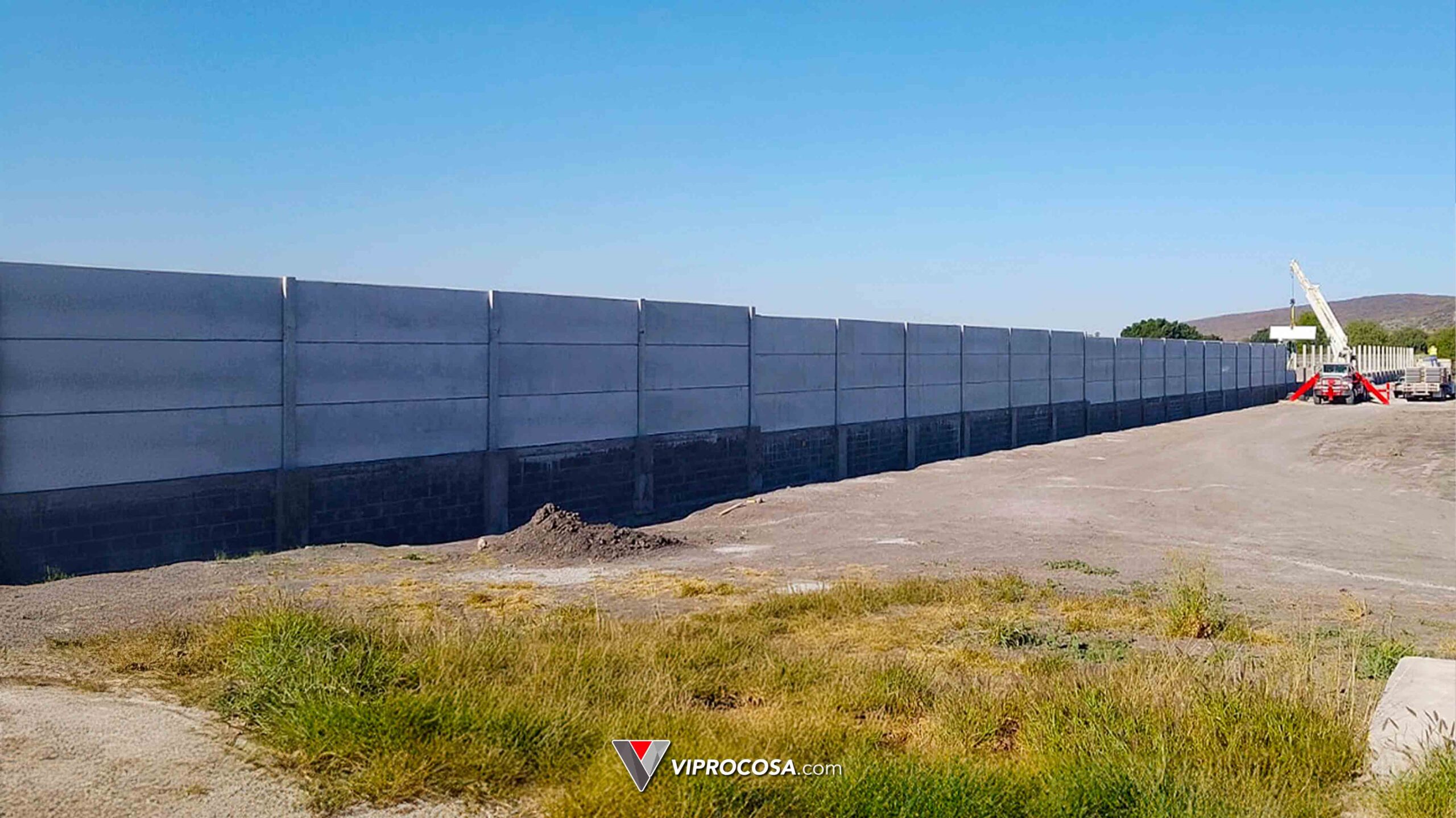 Barda Perimetral con Elementos Prefabricados VIPROCOSA - Viprocosa